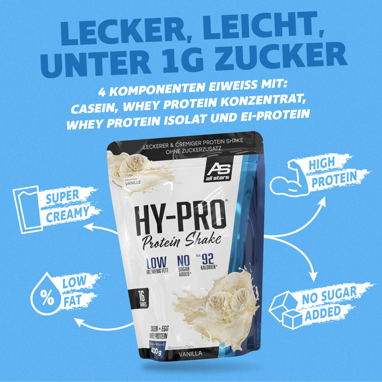 ALL STARS HY-PRO Protein Pulver - viele Geschmäcker wenig Carbs