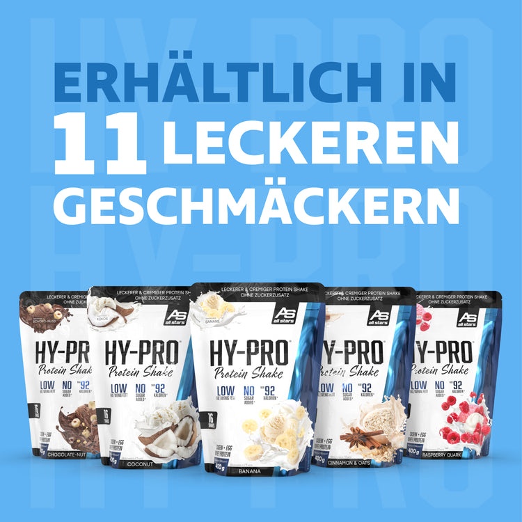 ALL STARS HY-PRO Protein Pulver - viele Geschmäcker wenig Carbs